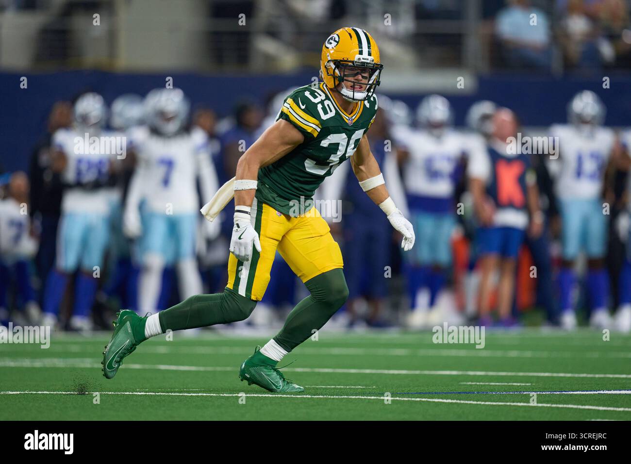 Green Bay Packers safety Zayne Anderson (39) defends on a play during ...