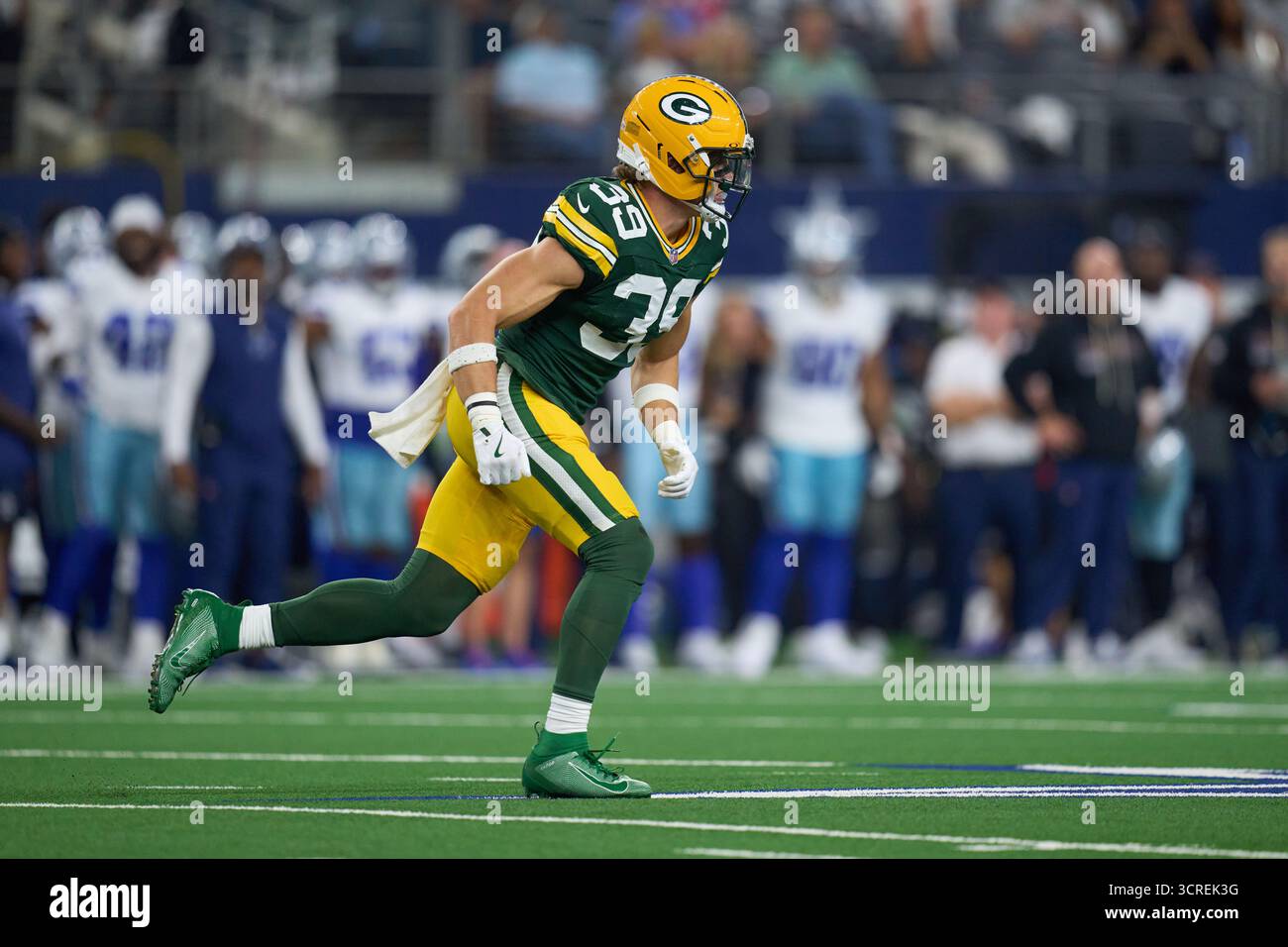 Green Bay Packers safety Zayne Anderson (39) defends on a play during ...