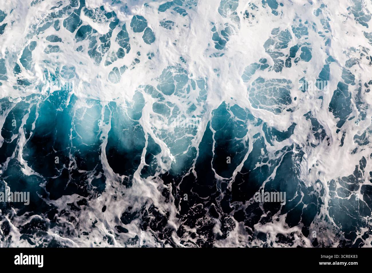 Storm force sea Stock Vector Images - Alamy