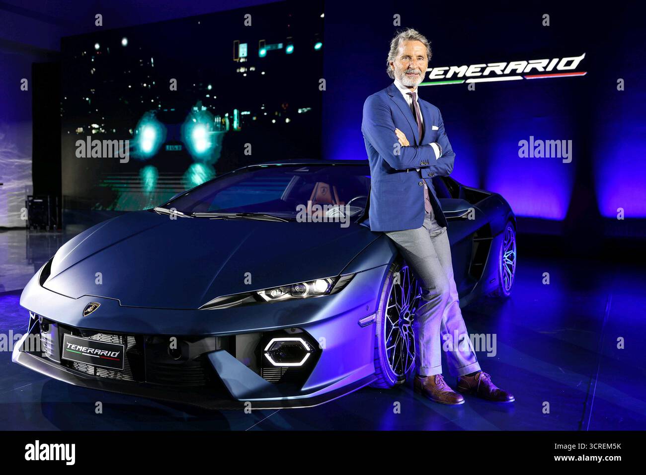 Stephan Winkelmann, President and CEO of Lamborghini, at the launch of ...