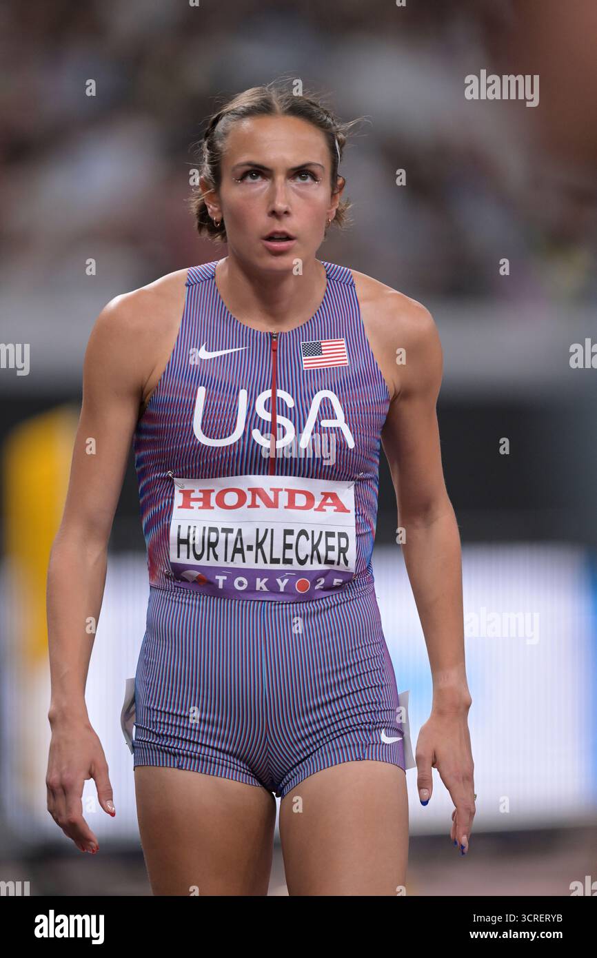 Sage Hurta-Klecker of the USA competing in the women’s 800m semi-final ...