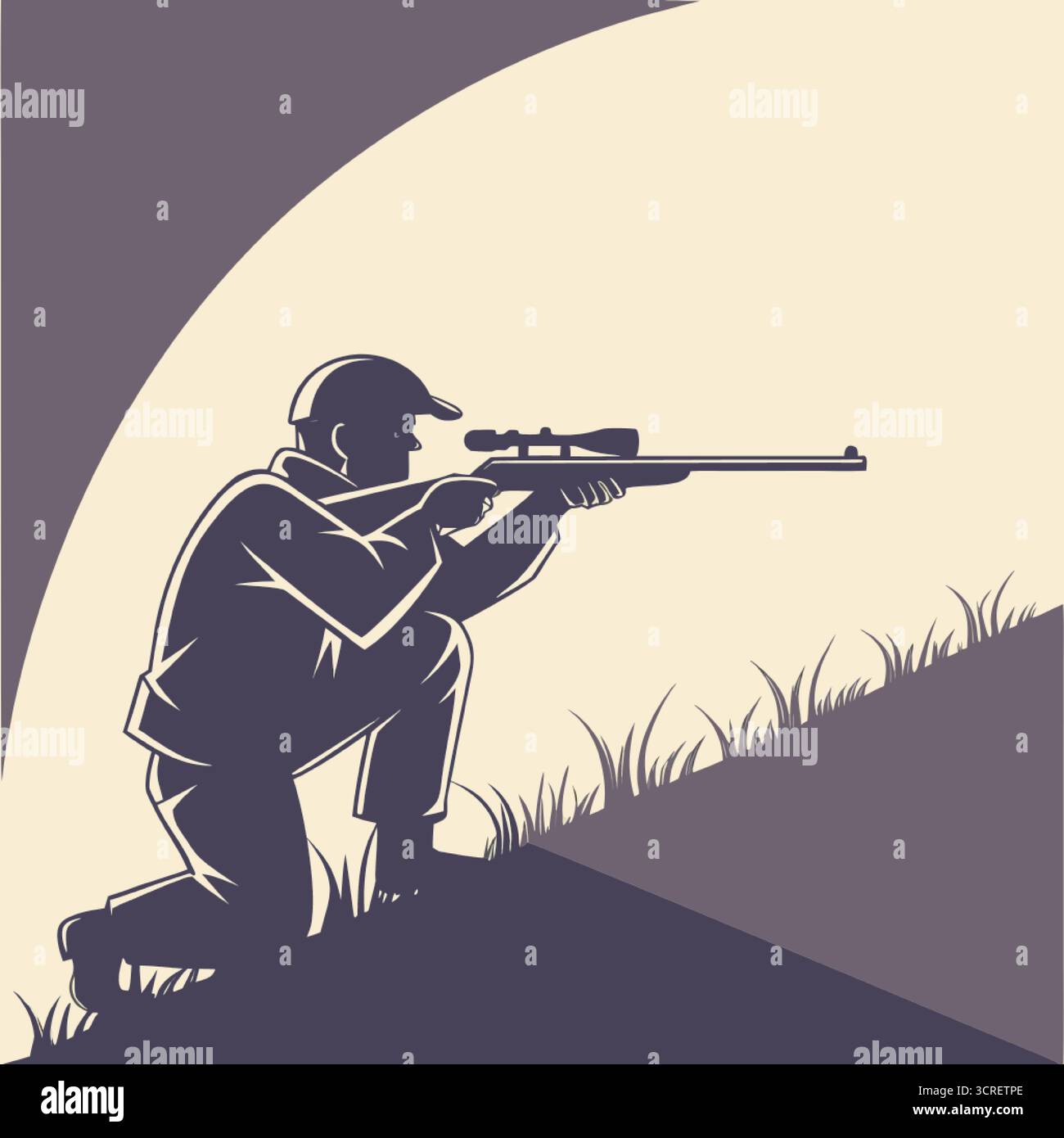 Shooter standing Stock Vector Images - Alamy