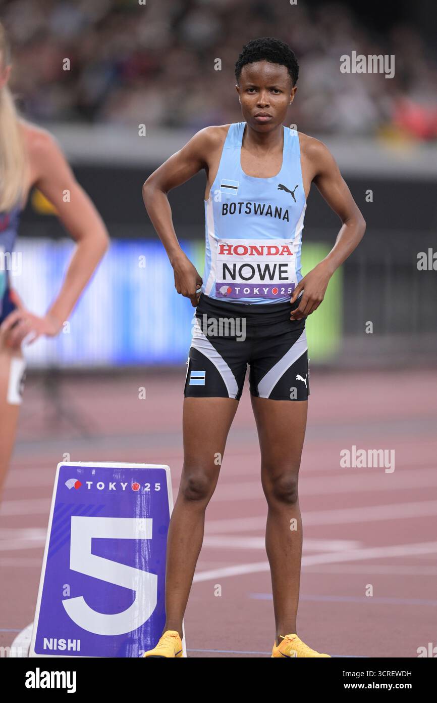 Oratile Nowe of Botswana competing in the women’s 800m semi-final at ...