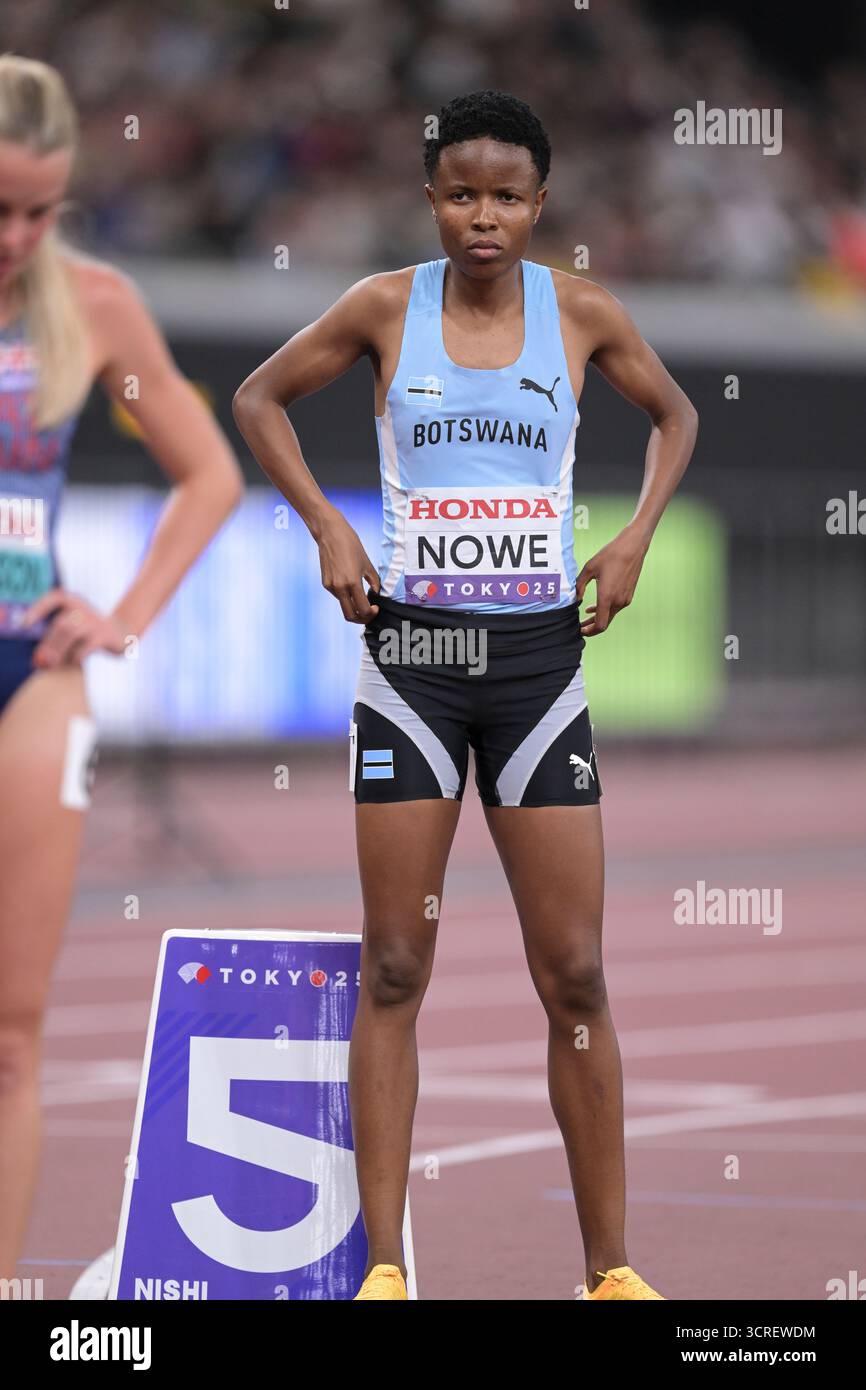 Oratile Nowe of Botswana competing in the women’s 800m semi-final at ...