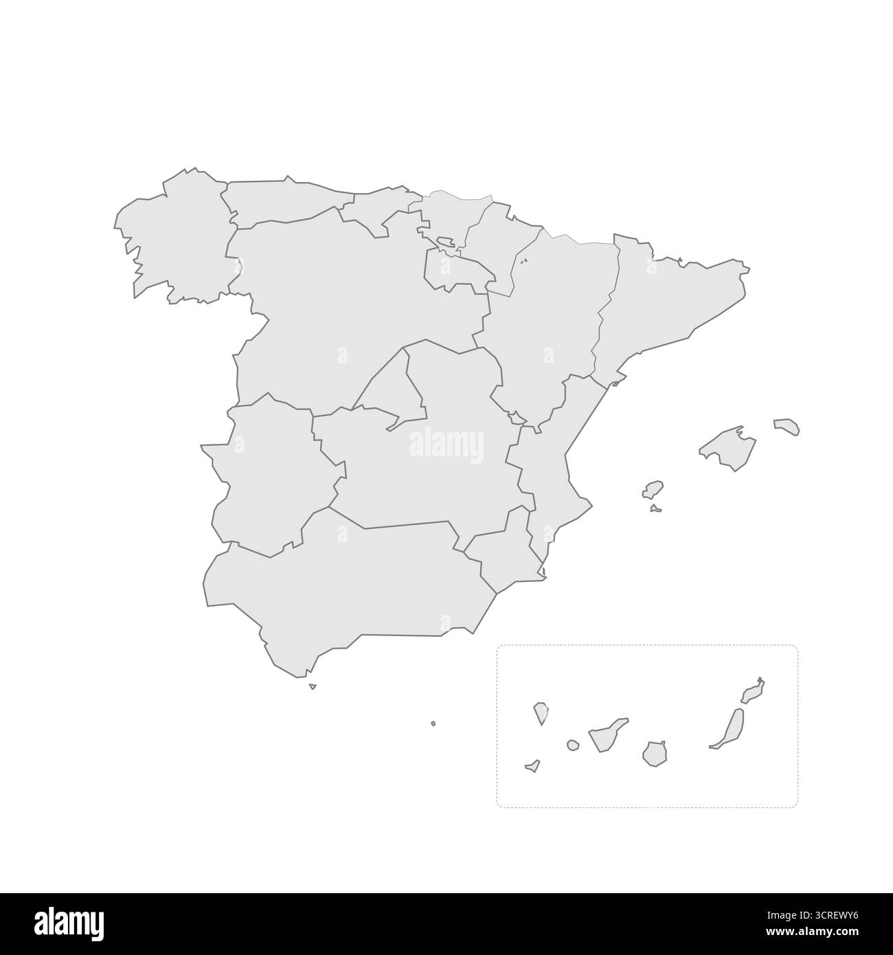 Spain political map of administrative divisions - autonomous ...