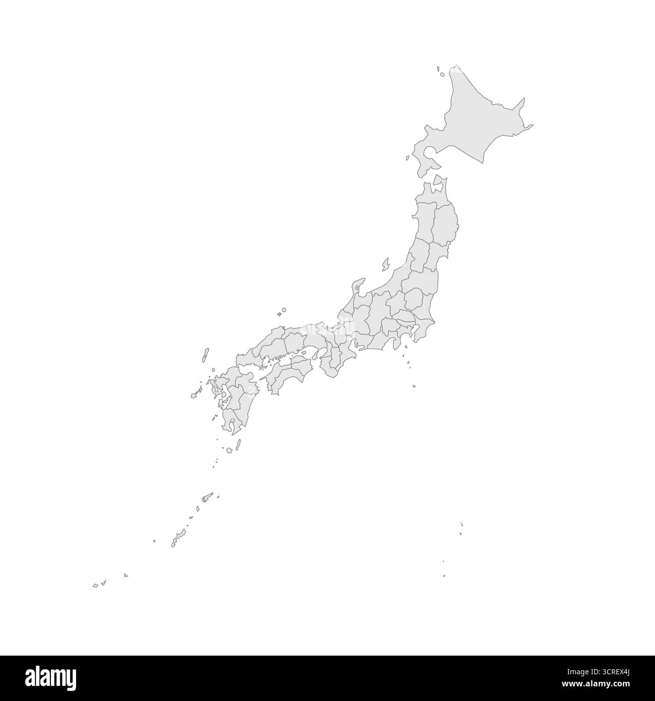 Japan political map of administrative divisions - prefectures ...
