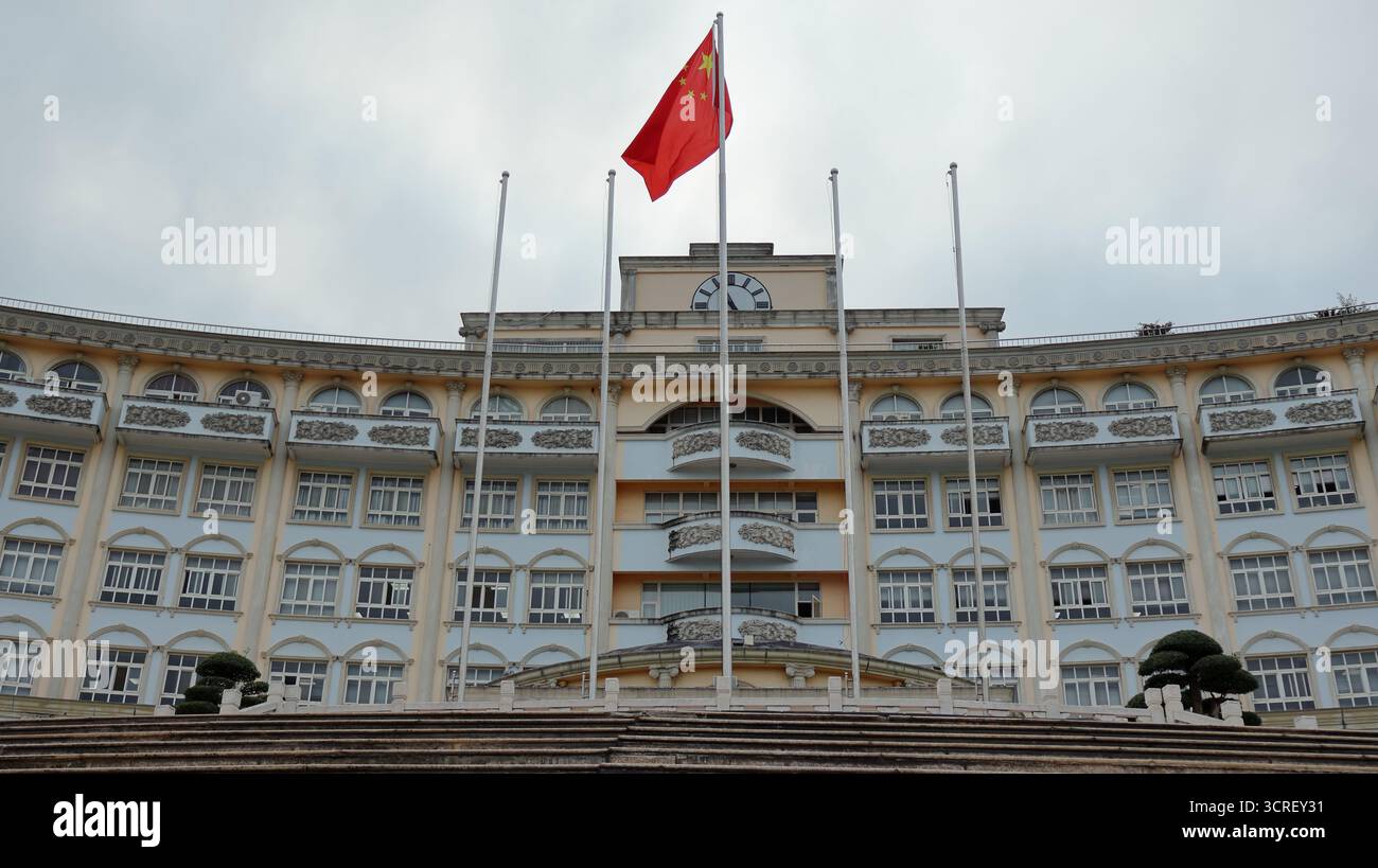The Chinese flag waves high on National Day, symbolizing unity and ...