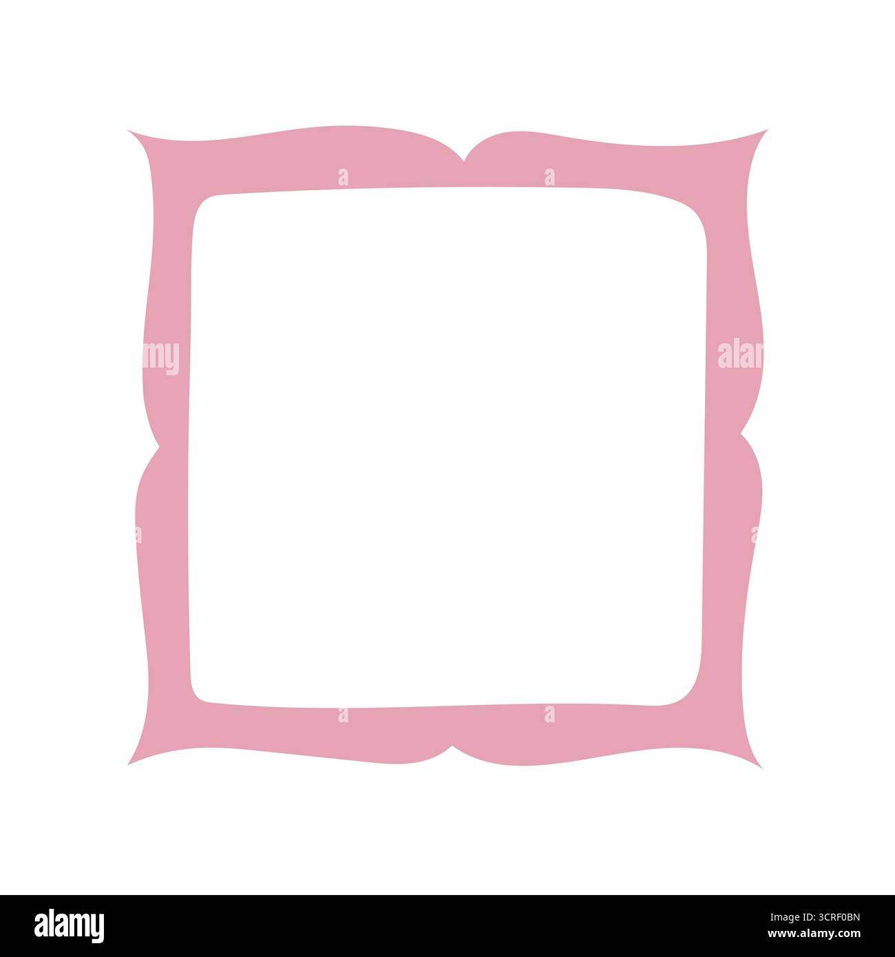 Wavy line drawn pink Cut Out Stock Images & Pictures - Alamy