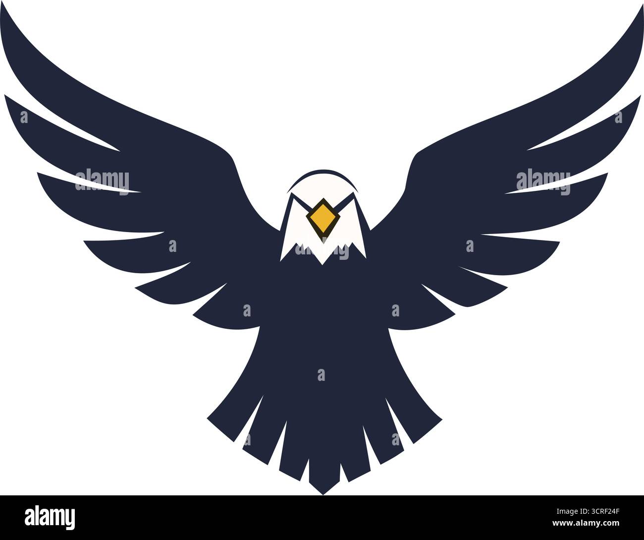Bald eagle outstretched wings Stock Vector Images - Alamy