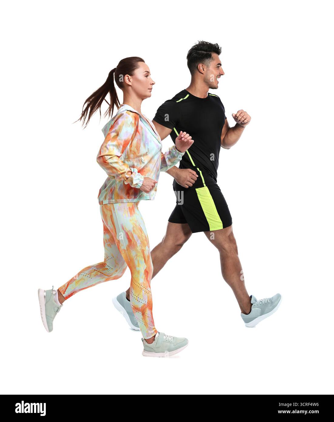 Marathon running race two Cut Out Stock Images & Pictures - Alamy