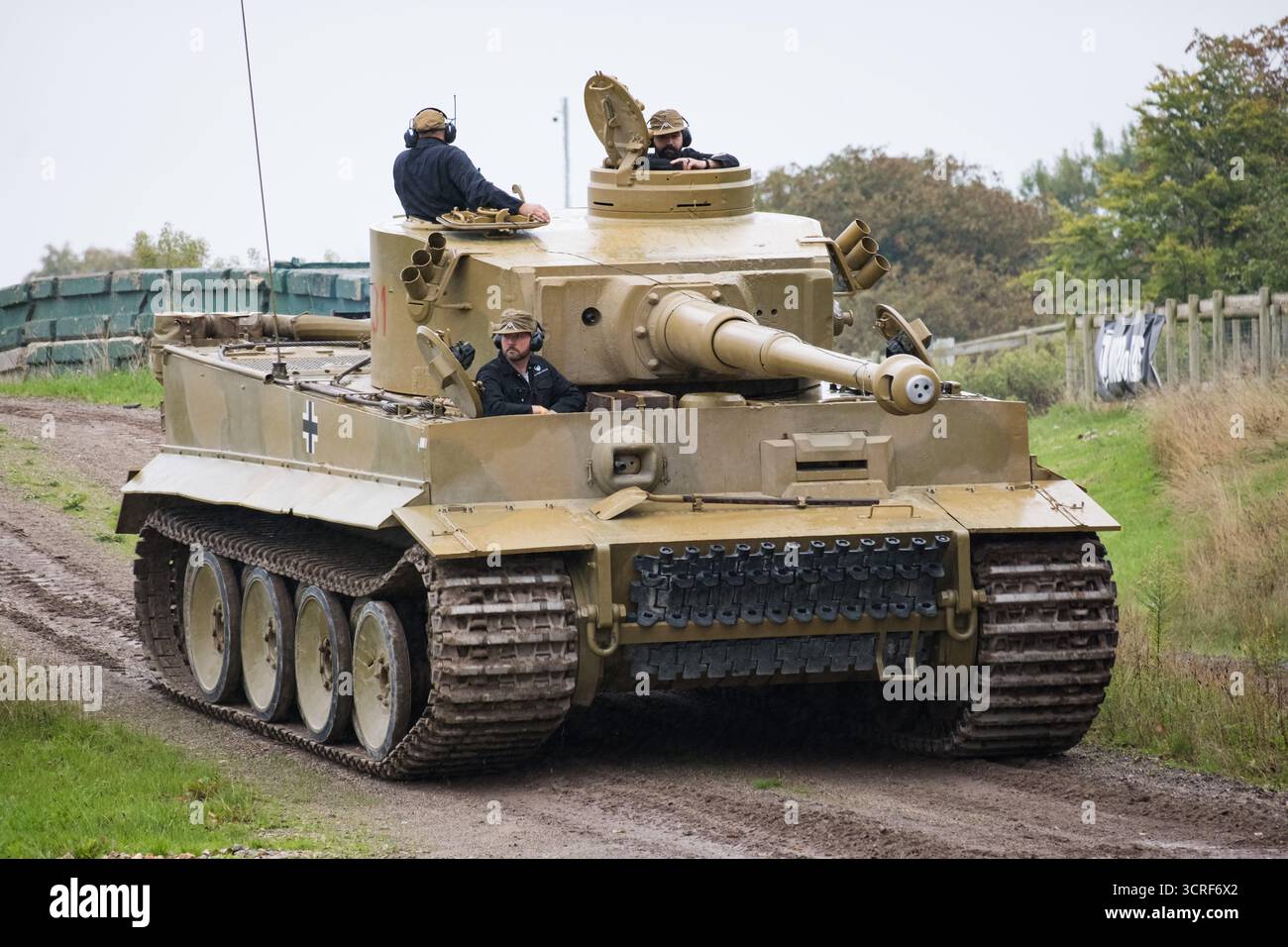 The running Tiger 131 seen during the showcase in the arena. The Tank ...