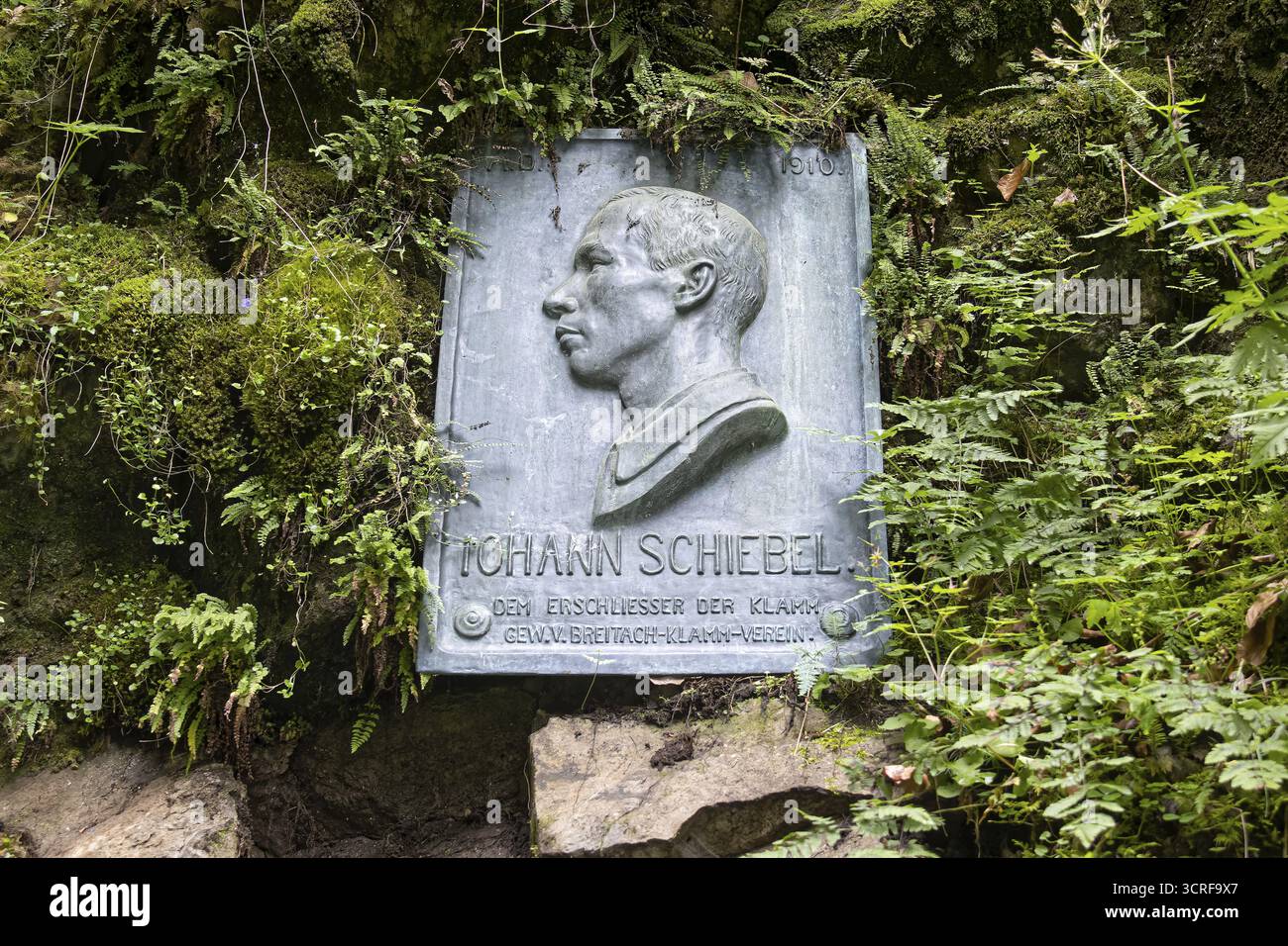 Memorial plaque for Pastor Johannes, Johann Schiebel, developer of the ...