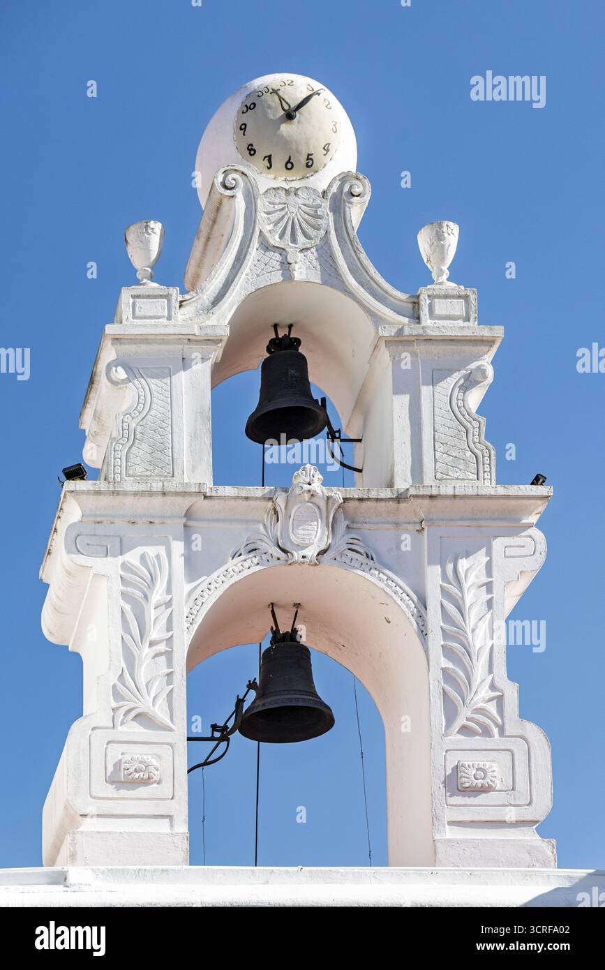 Bells and clock, Basilica de Nuestra Senora Del Pilar, Recoleta, Buenos ...