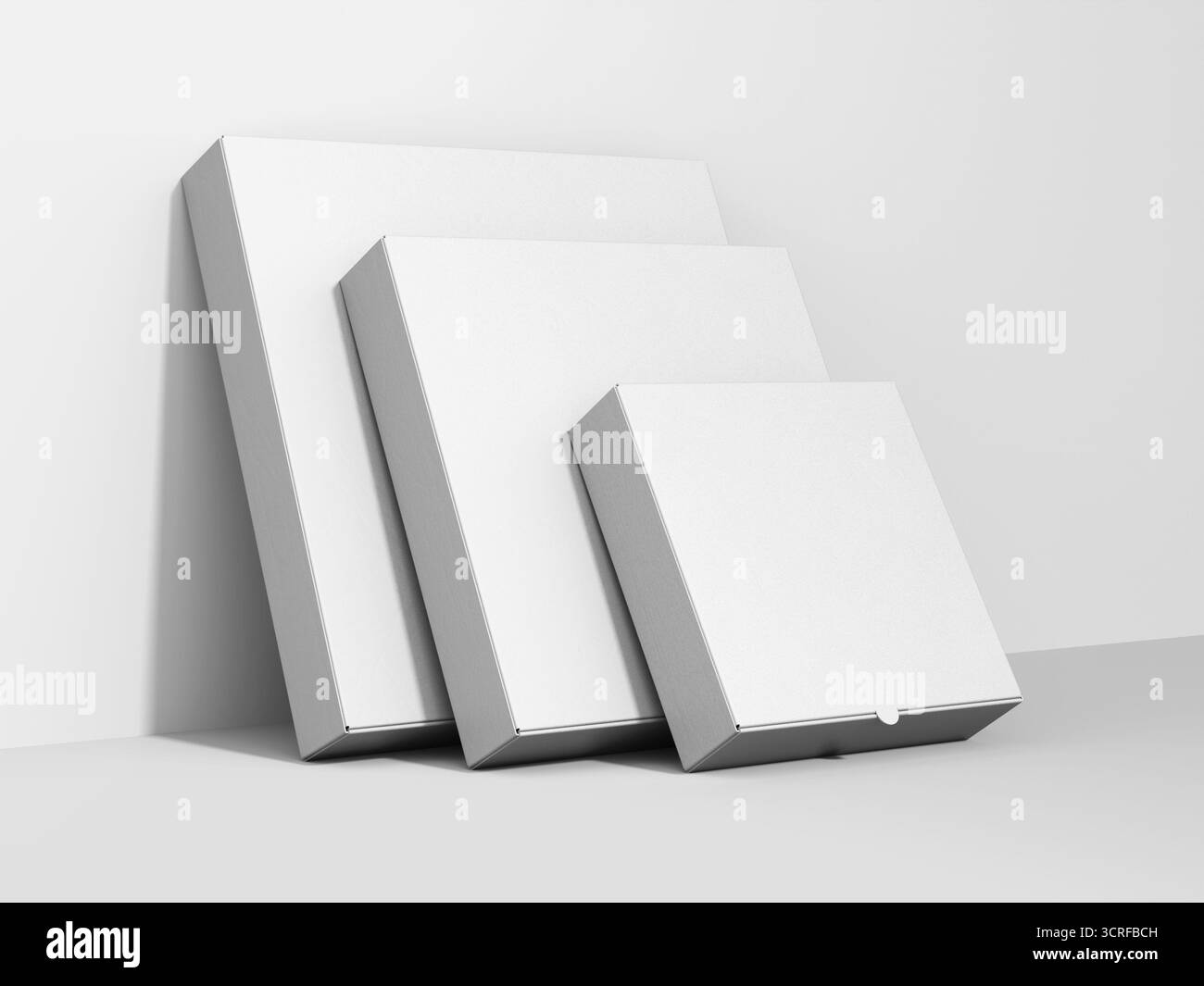 Pizza Boxes Stacked Food Packaging Mockup Stock Photo - Alamy
