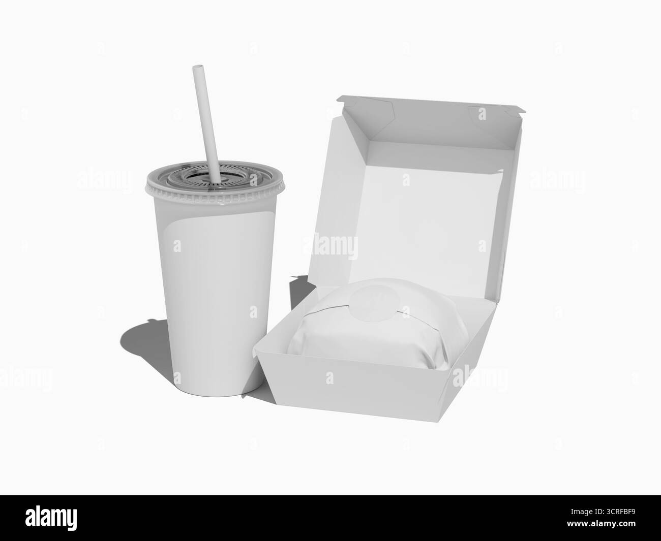 Fast food branding design Black and White Stock Photos & Images - Alamy