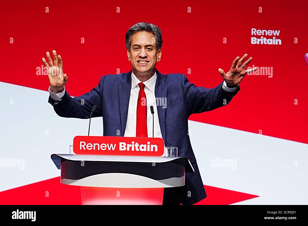 Energy Security and Net Zero Secretary Ed Miliband delivers a speech at ...