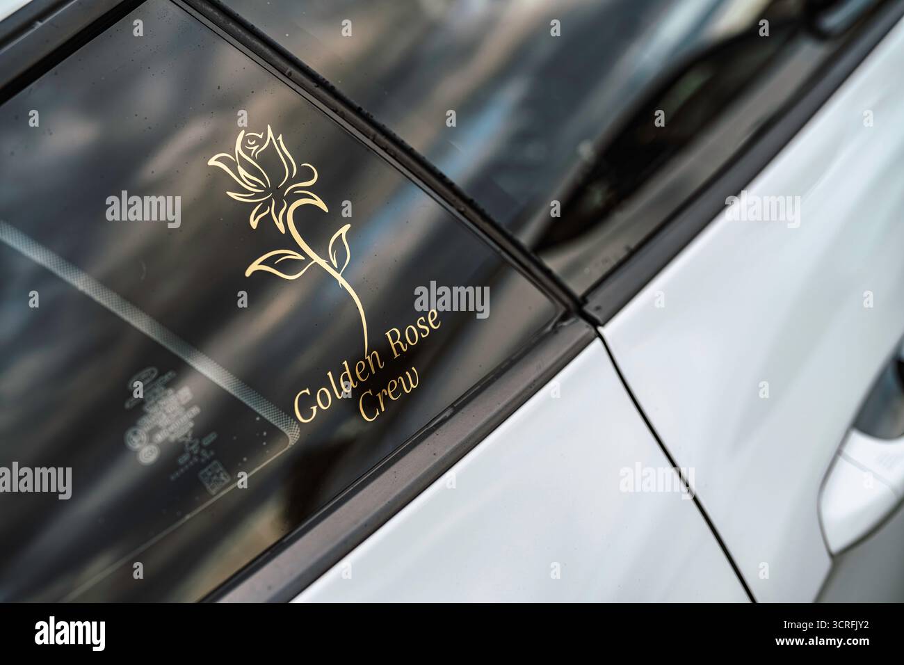 Car window decal illustration hi-res stock photography and images - Alamy