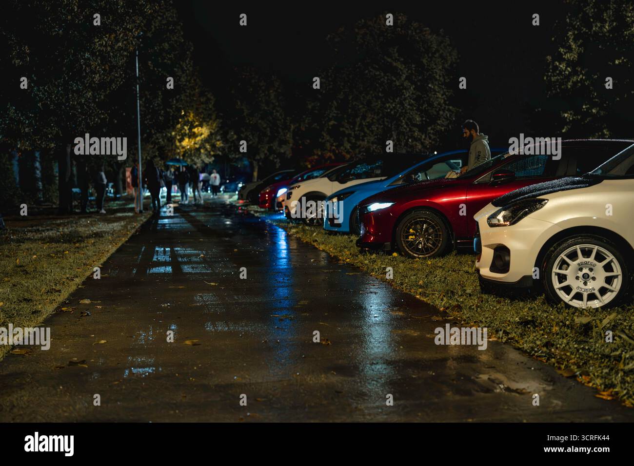 Driving on gravel night in hi-res stock photography and images - Alamy