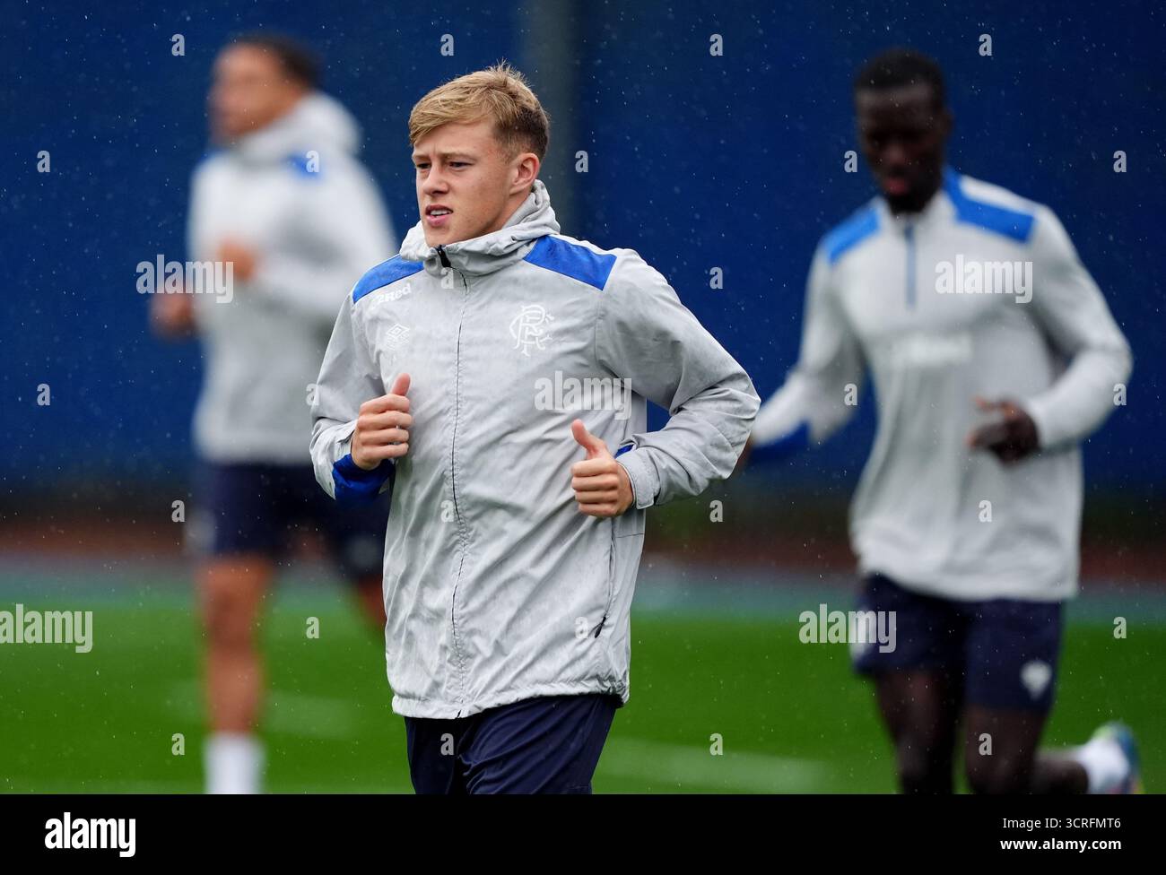 Rangers' Connor Barron during a training session at Rangers Training ...