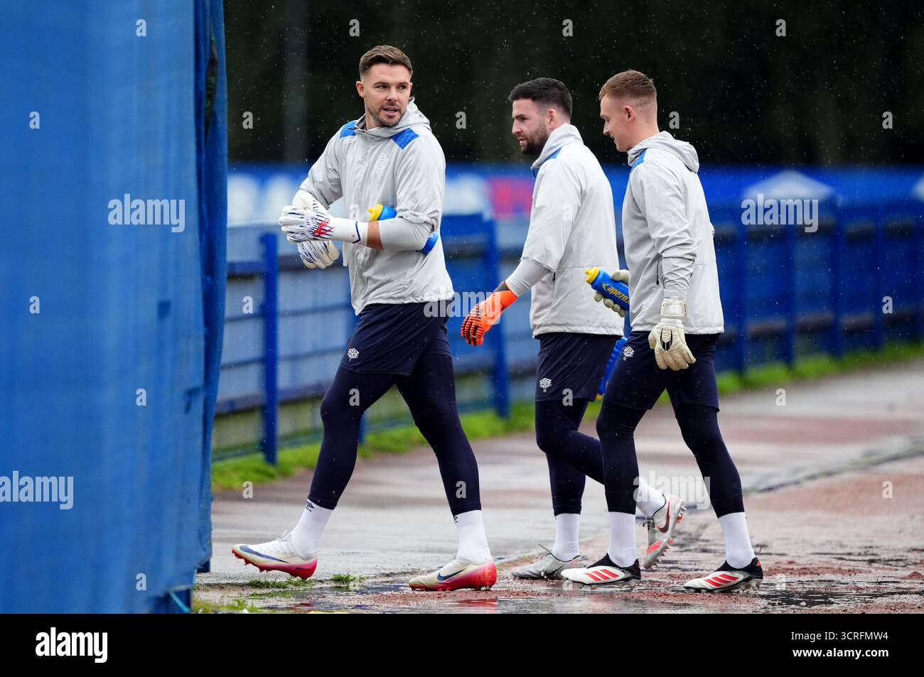Rangers goalkeeper Jack Butland during a training session at Rangers ...