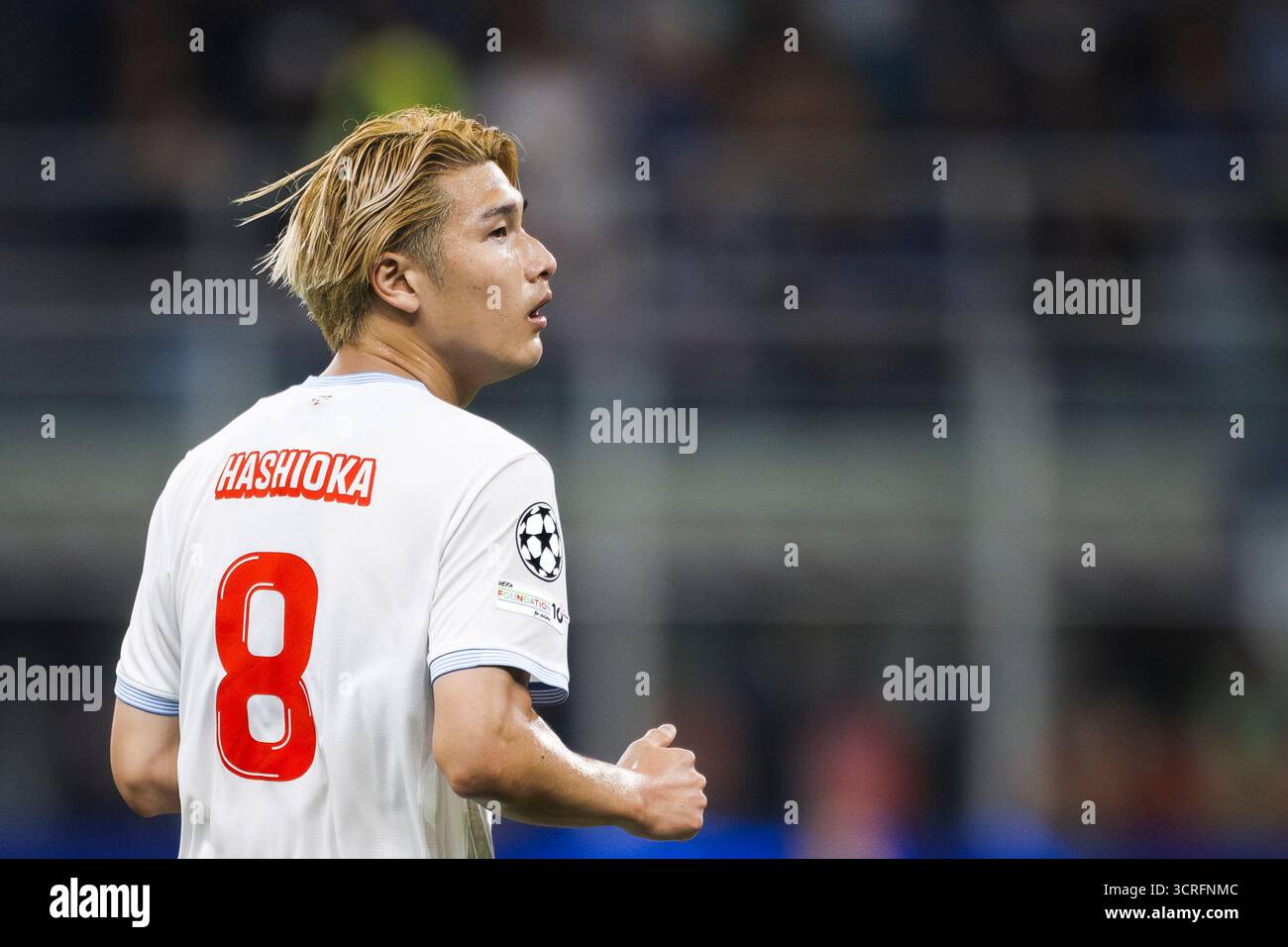 Daiki Hashioka SK Slavia Praha looks on during the UEFA Champions ...