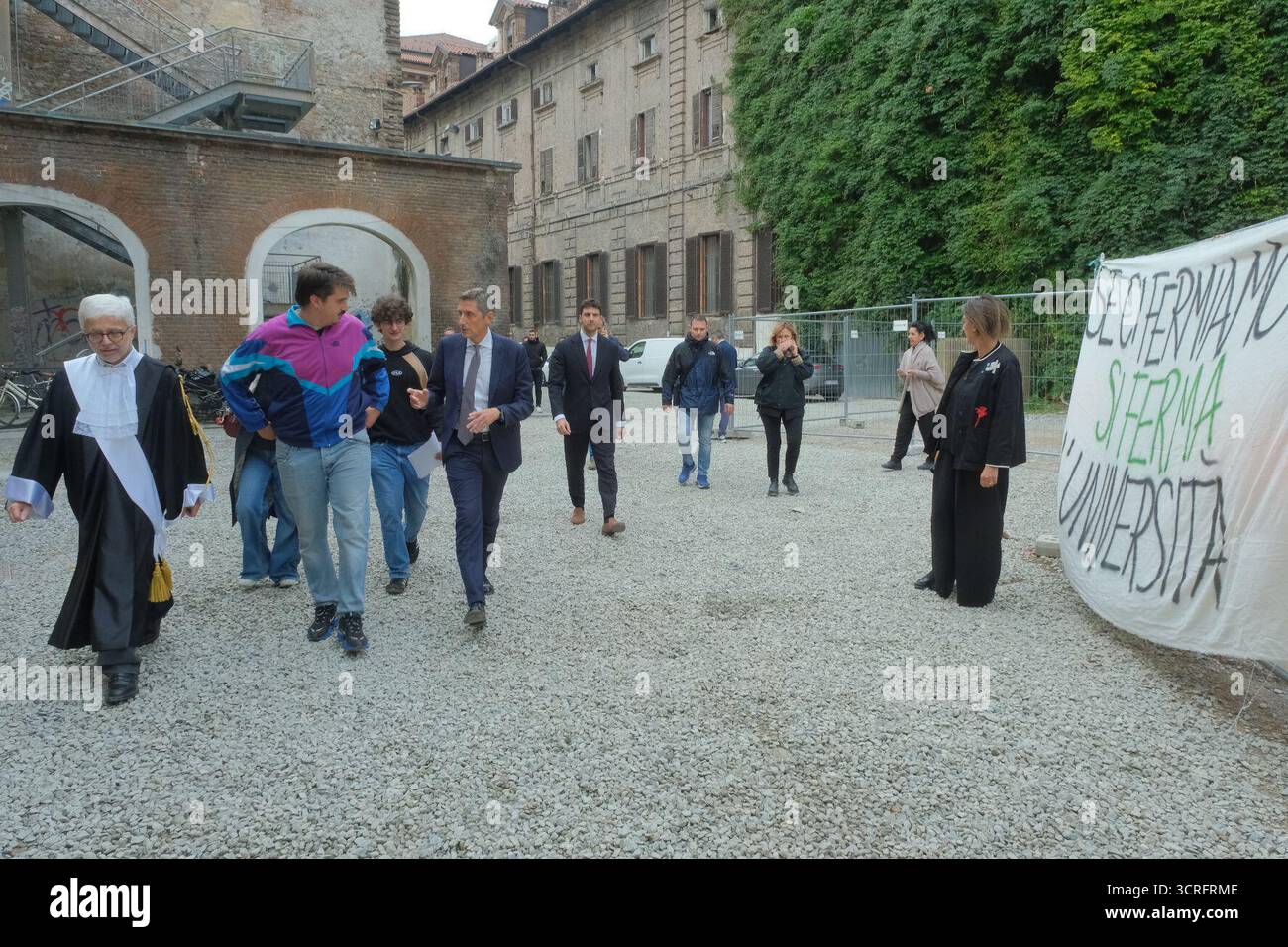 Turin, in front of the rectorate, pro-Palestinian protest against the ...