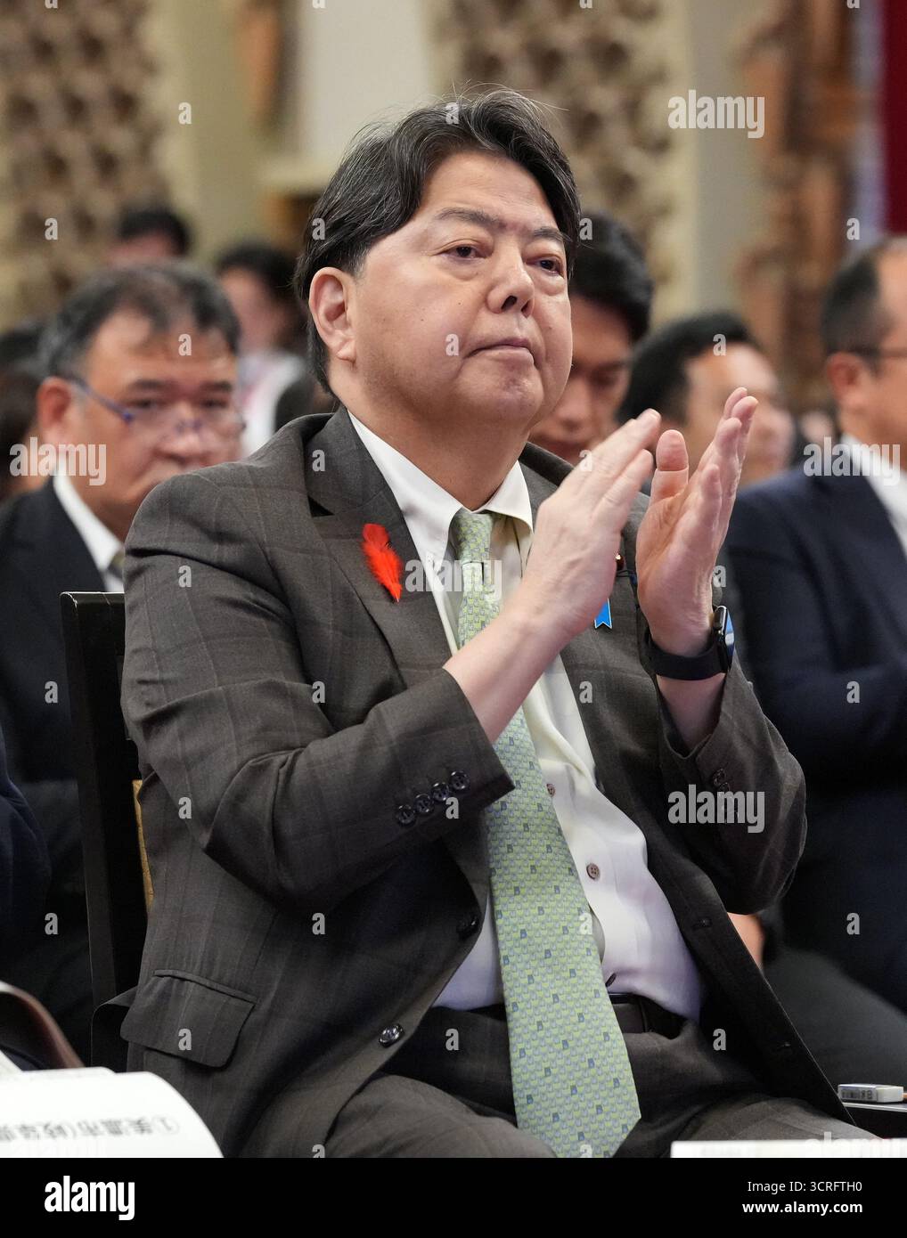 Japanese Chief Cabinet Secretary Yoshimasa Hayashi attends the "Regional Revitalization Support ...