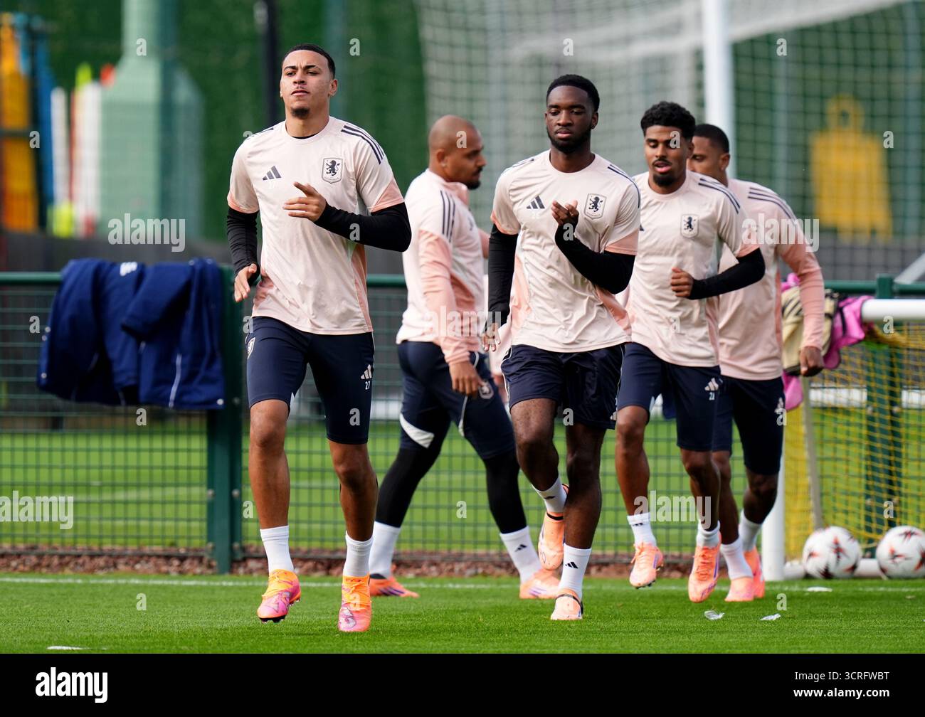 Aston Villa's Morgan Rogers during a training session, at Bodymoor ...