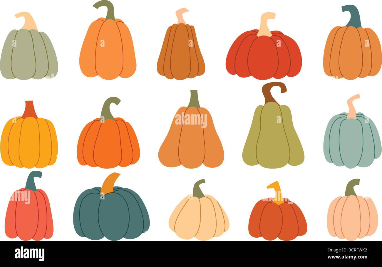 Various gourds squash Stock Vector Images - Alamy