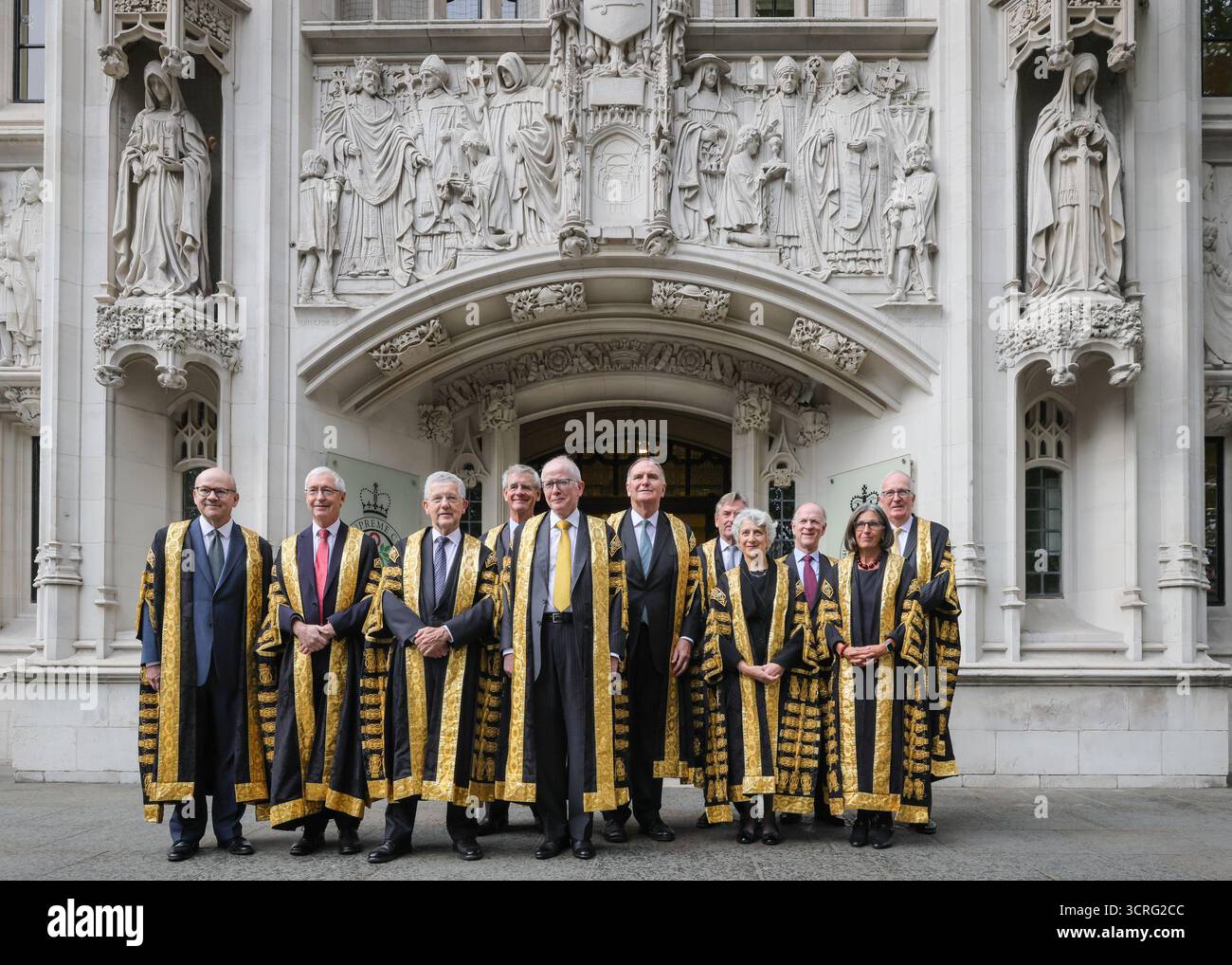 Supreme court judges pose outside court hi-res stock photography and ...