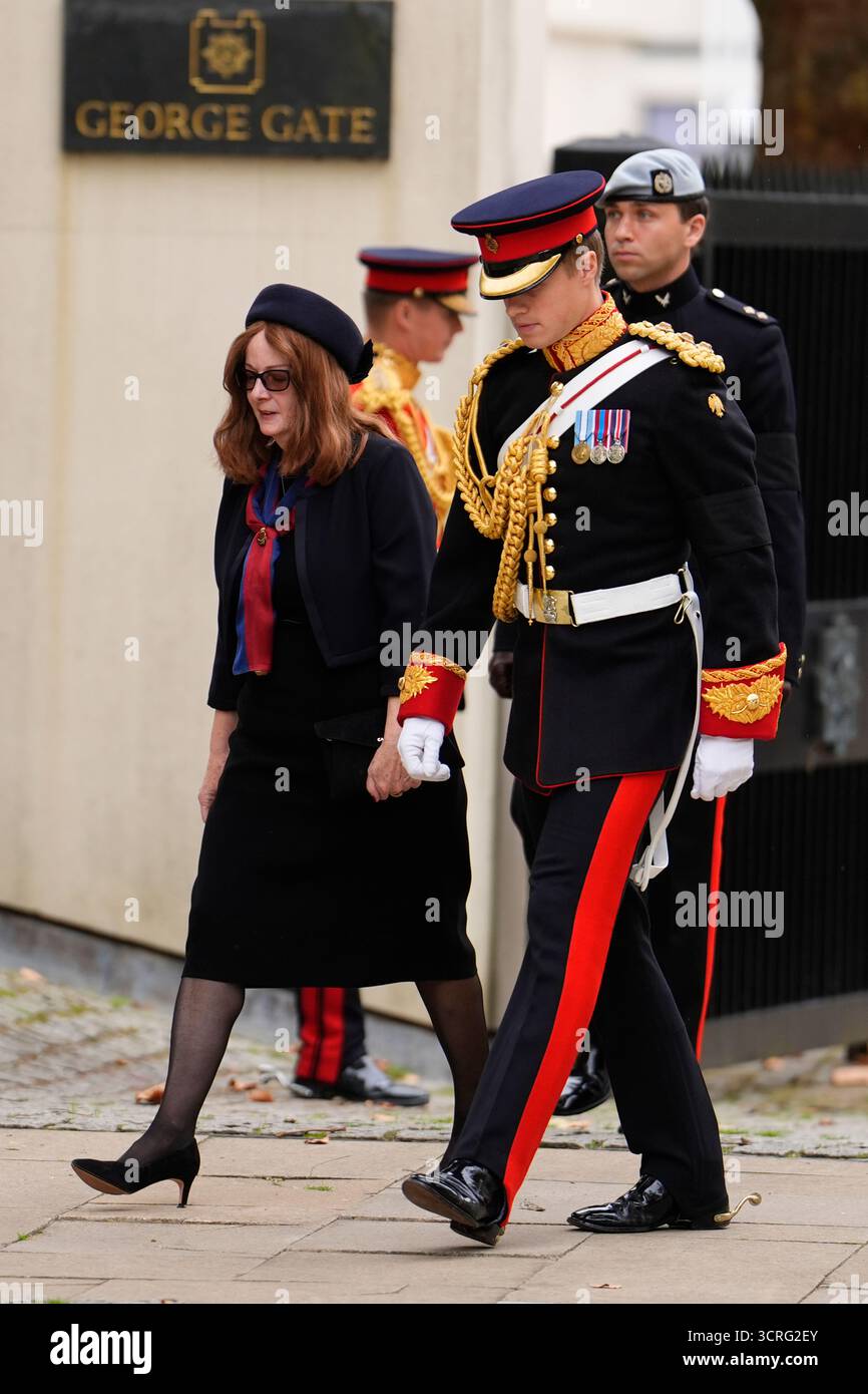 Family members arrive for the funeral for Captain Elizabeth Godwin, at ...