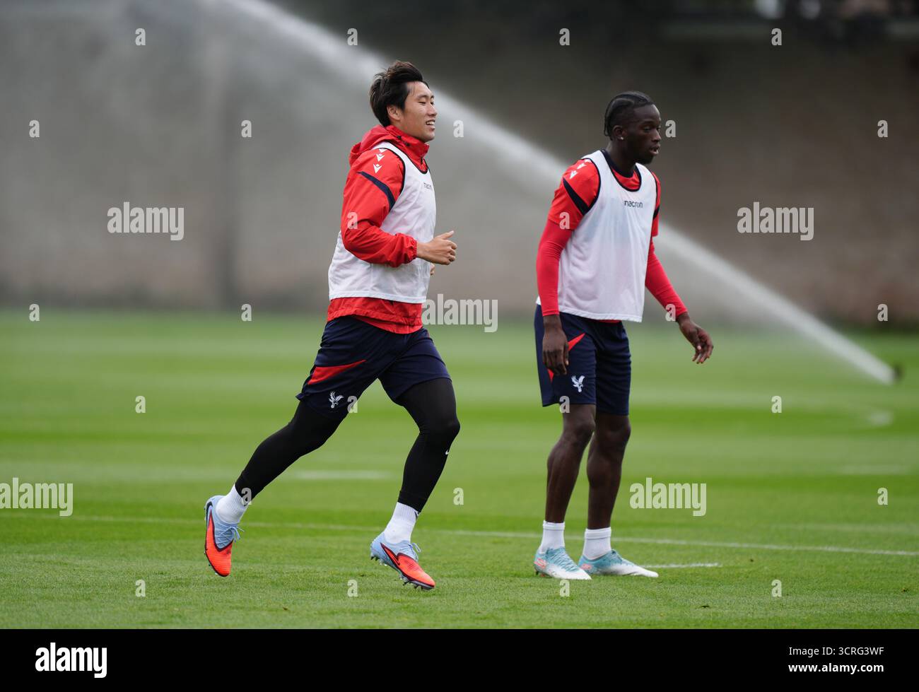 Crystal Palace's Daichi Kamada during a training session at Crystal ...