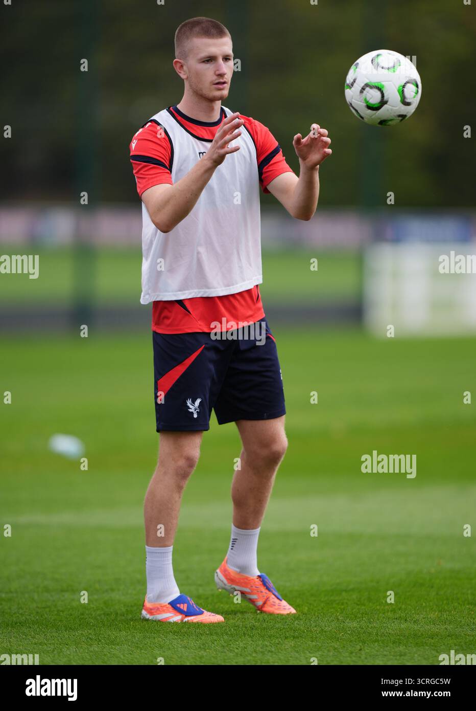 Crystal Palace's Adam Wharton during a training session at Crystal ...