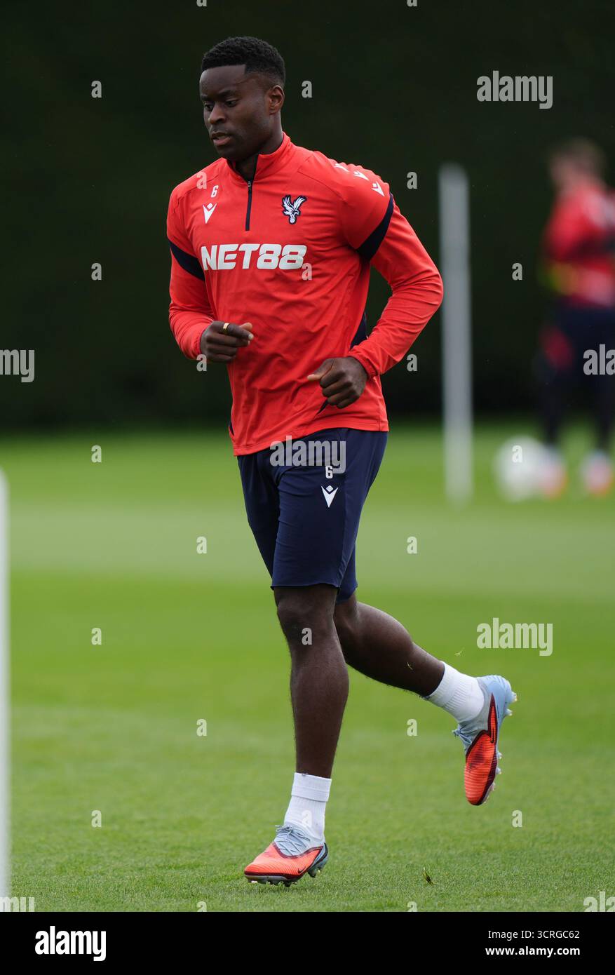 Crystal Palace's Marc Guehi during a training session at Crystal Palace ...