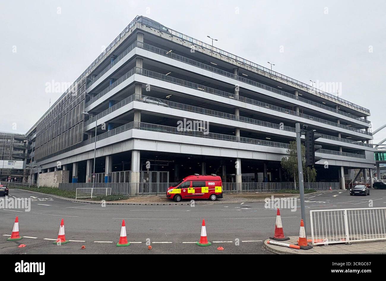 The multi-storey car park at Terminal 3 of London Heathrow Airport, in ...