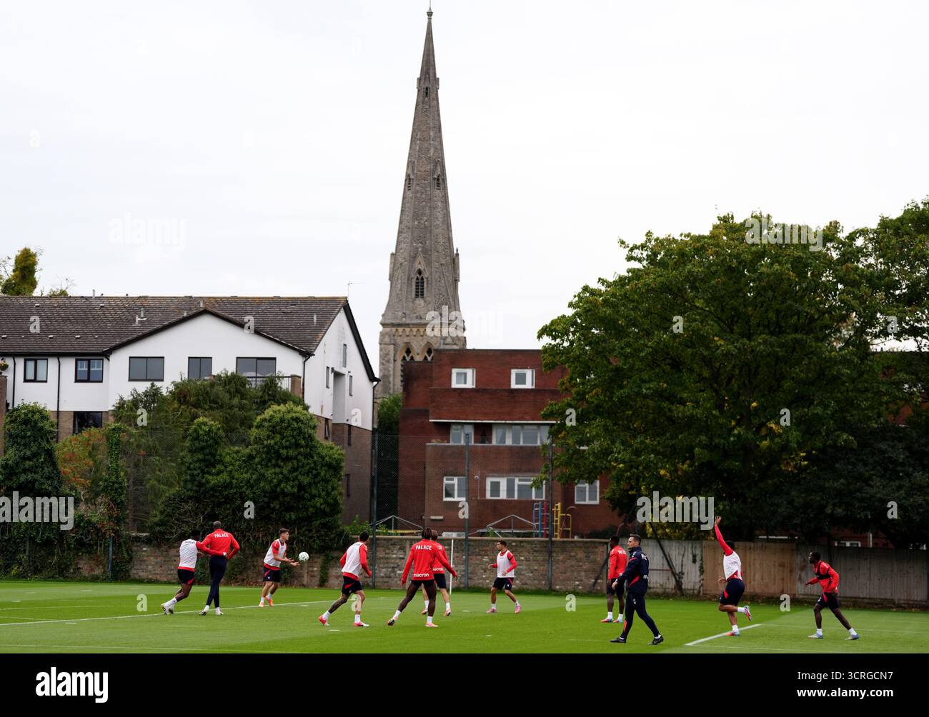 General view of the ground during a training session at Crystal Palace ...