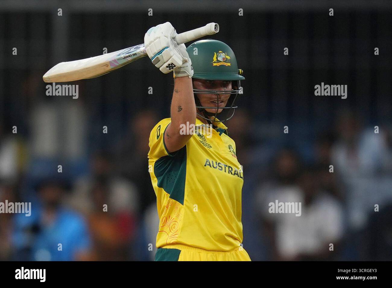 Australia's Ashleigh Gardner celebrates her fifty runs during the ICC ...