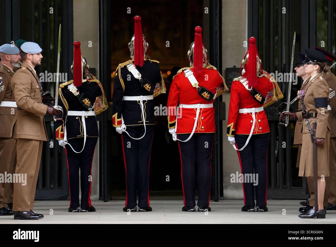 Military buglers at the funeral for Captain Elizabeth Godwin, at the ...