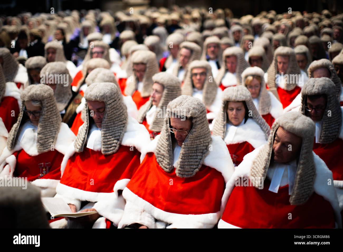 Judges and members of the legal profession in Westminster Abbey, London ...