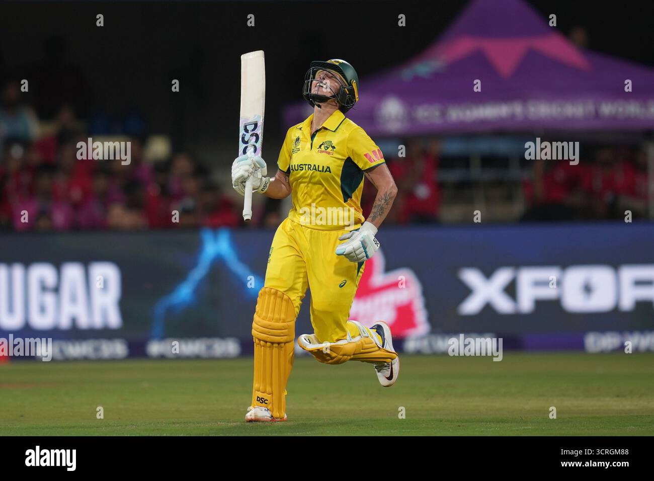 Australia's Ashleigh Gardner celebrates her century during the ICC ...