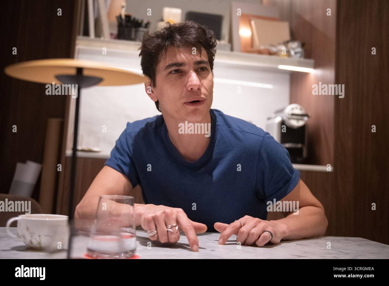 Uruguayan actor Enzo Vogrincic during an interview for Europa Press on ...