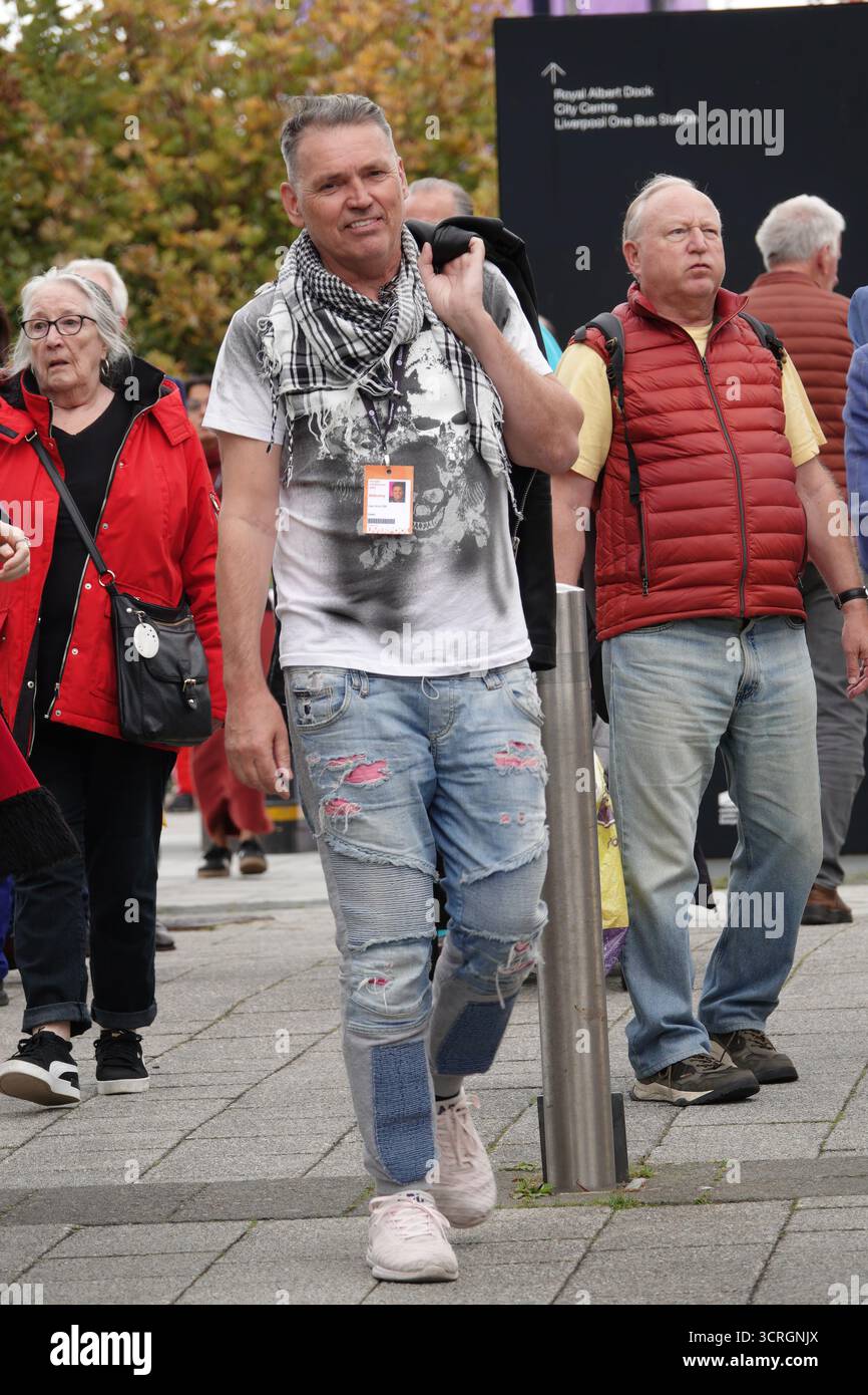 Ecotricity founder Dale Vince arriving on Day 2 of the Labour Party ...