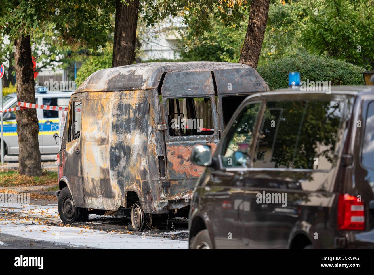 Munich, Bavaria, Germany - October 1, 2025: Several explosions shake ...