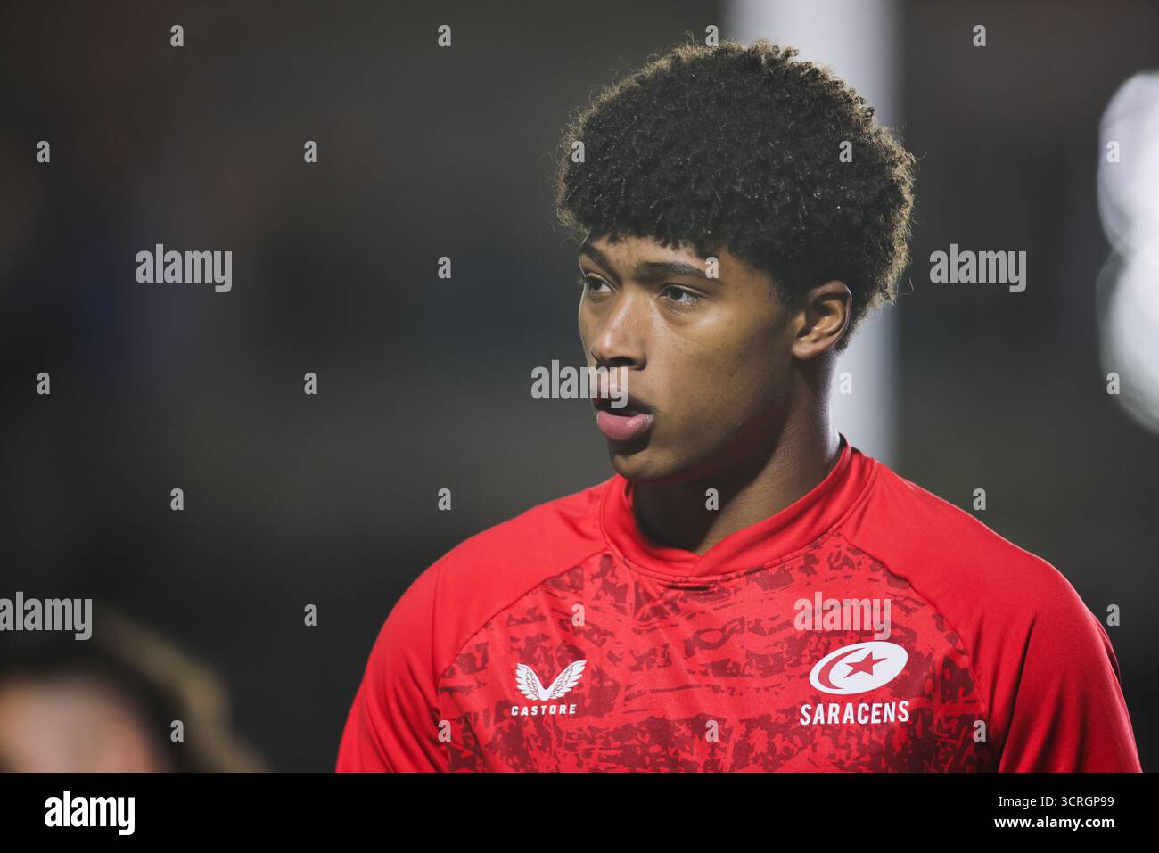 Noah Caluori of Saracens during the Gallagher Prem Rugby match between ...