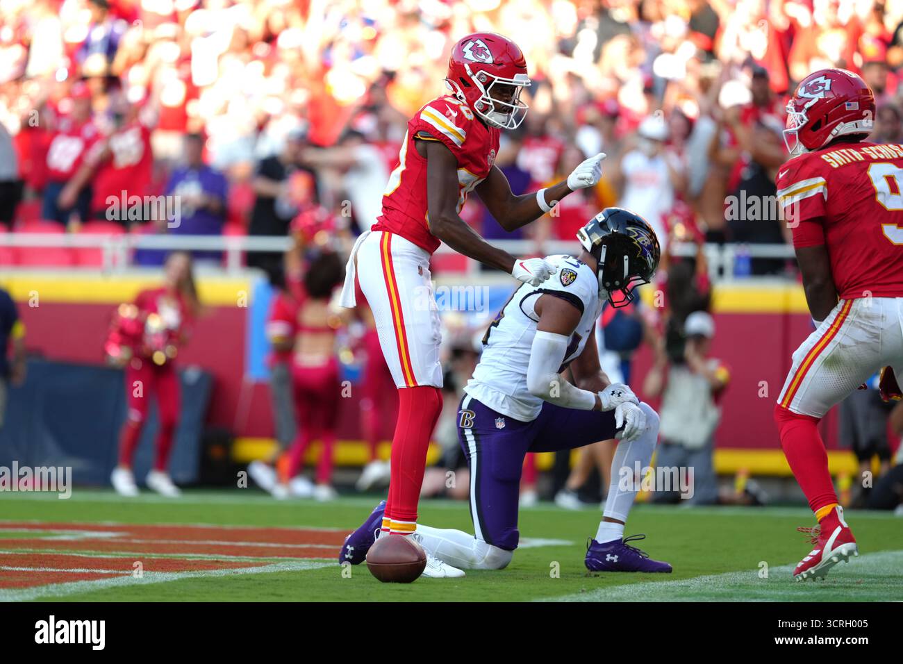 Kansas City Chiefs wide receiver Tyquan Thornton (80) celebrates a ...