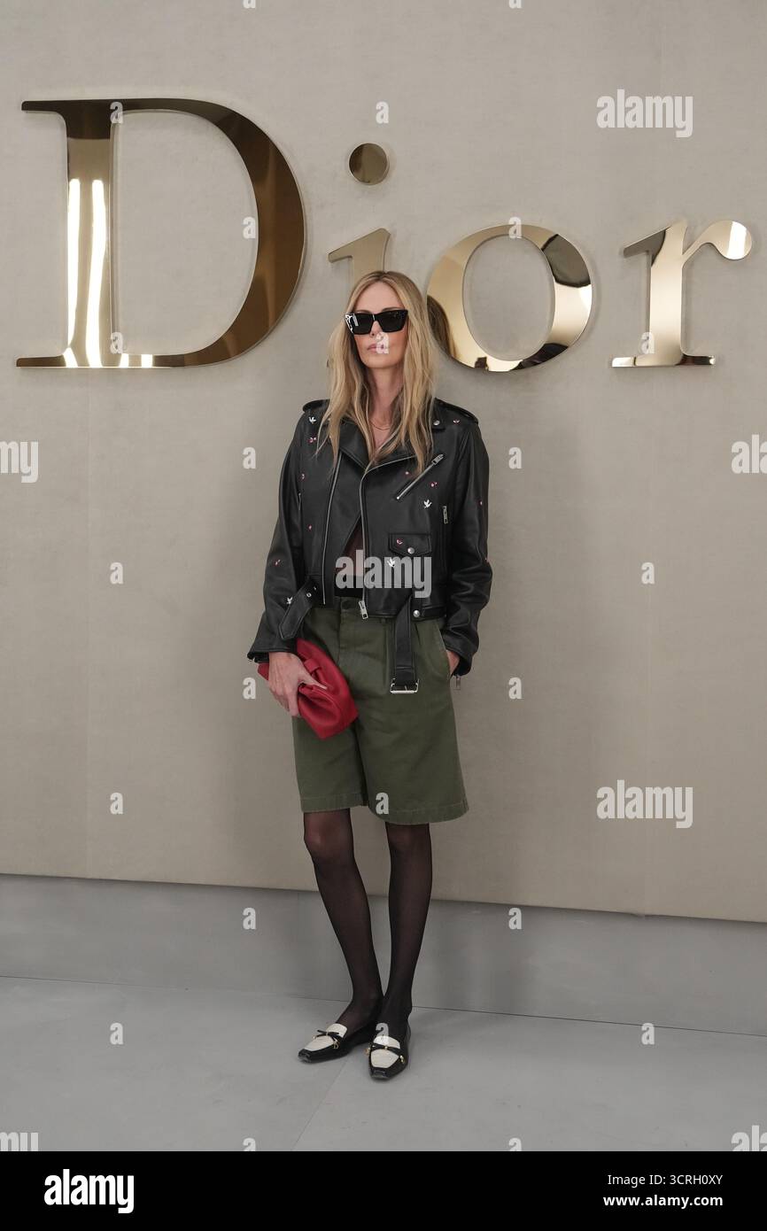 Charlize Theron poses before the Dior Spring/Summer 2026 collection ...