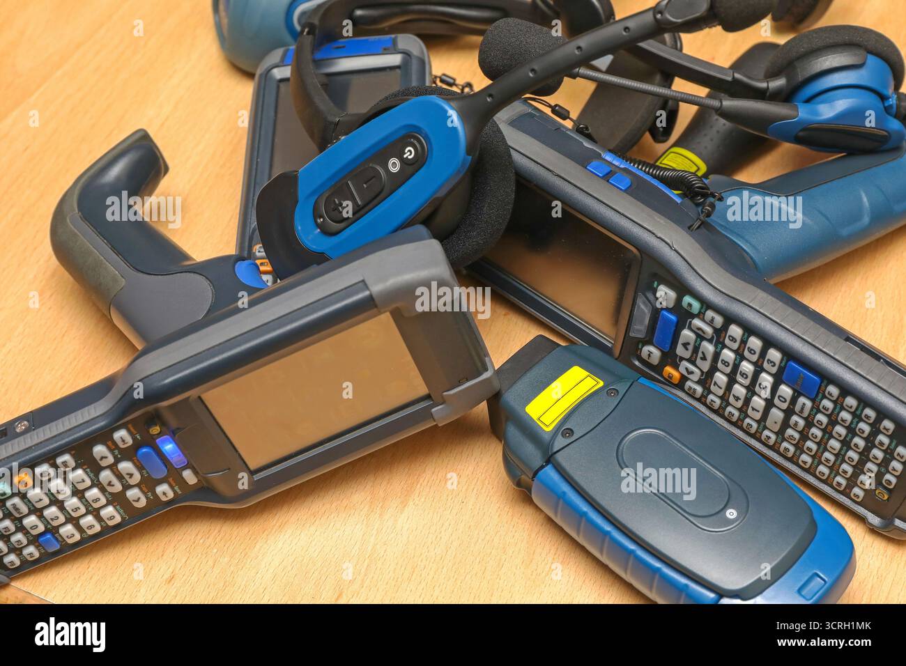 Handheld Barcode Scanner Reader Portable Computer Devices Stock Photo ...