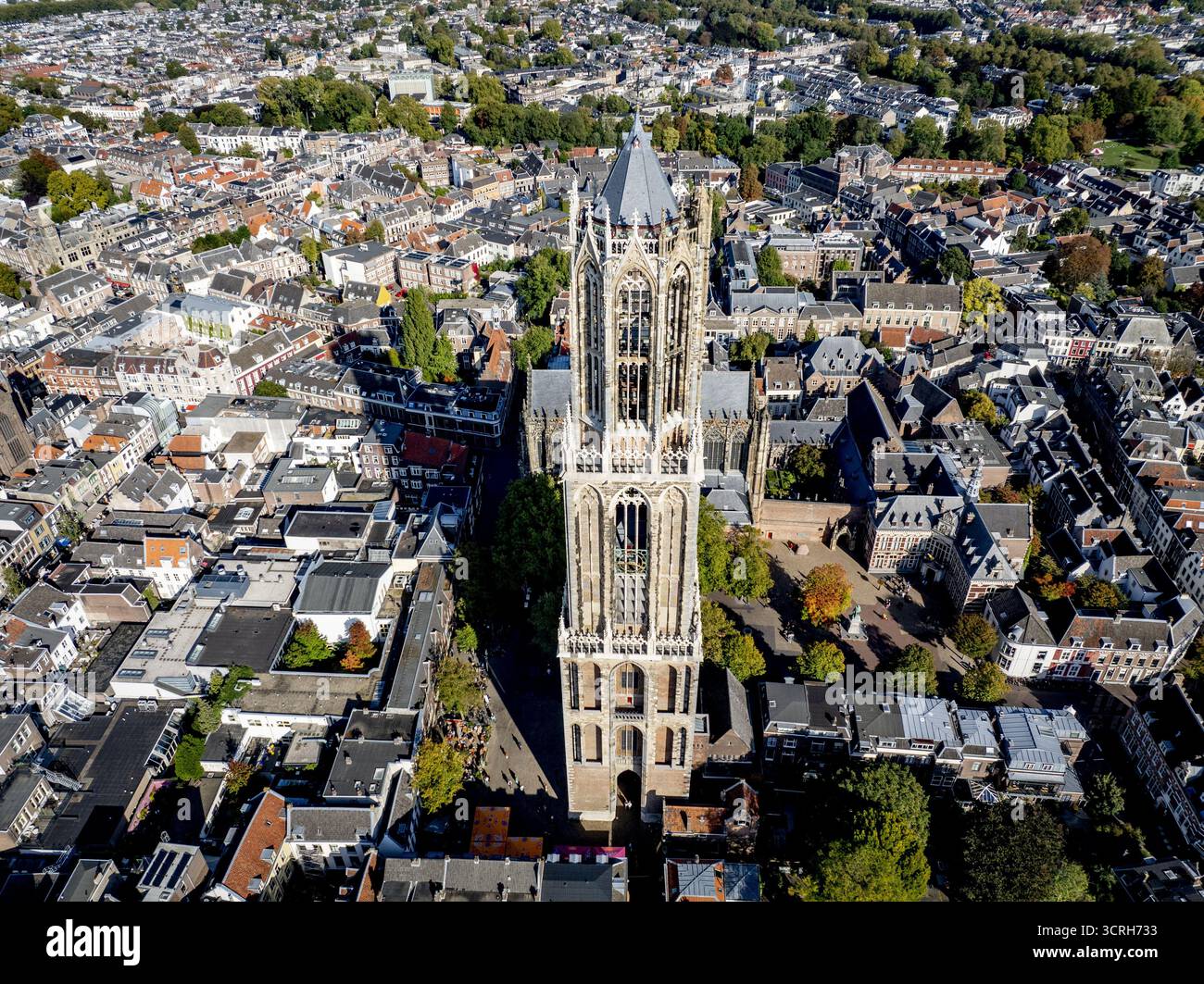 UTRECHT - Overview of the city of Utrecht with the Dom Tower. At 112.32 ...