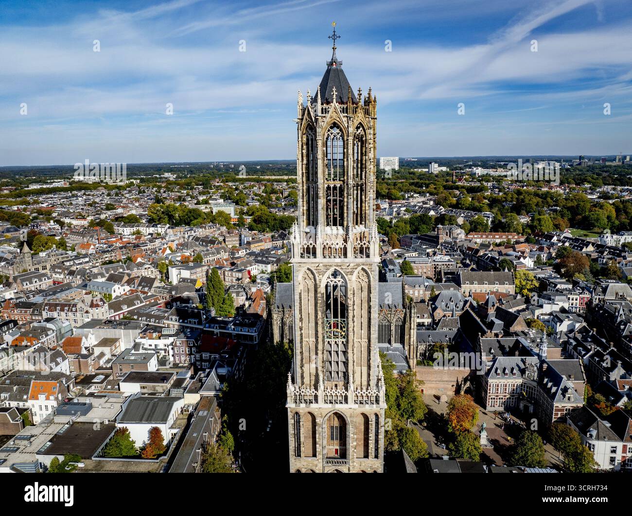 UTRECHT - Overview of the city of Utrecht with the Dom Tower. At 112.32 ...