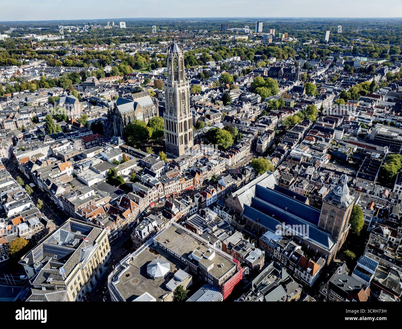 UTRECHT - Overview of the city of Utrecht with the Dom Tower. At 112.32 ...